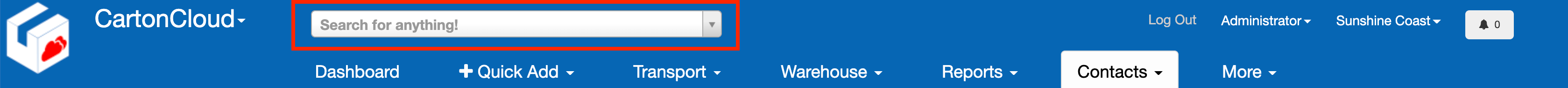 Overview of CartonCloud's User Interface