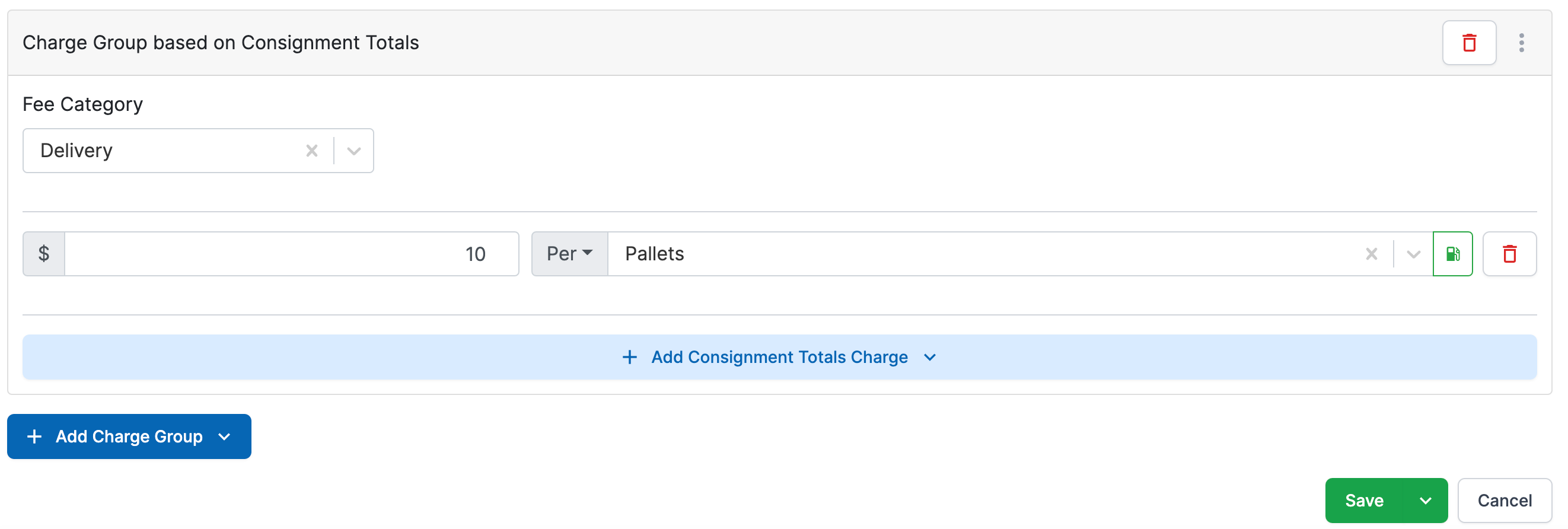 Creating Transport Rates