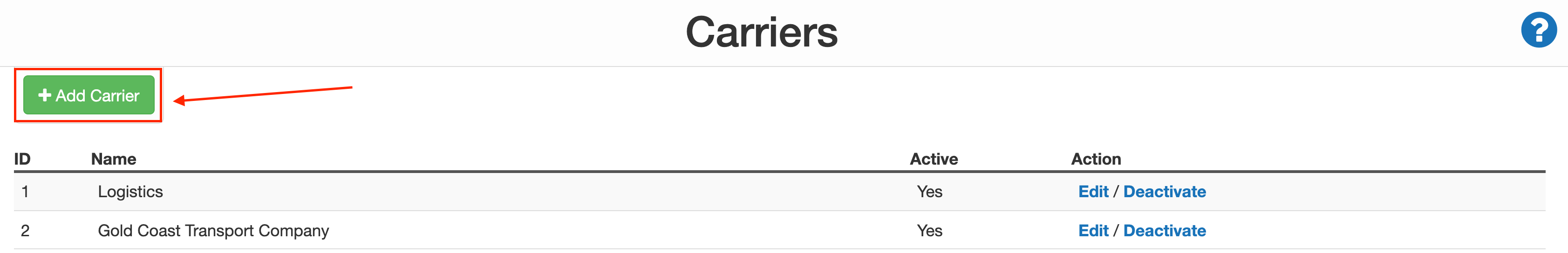 Carriers