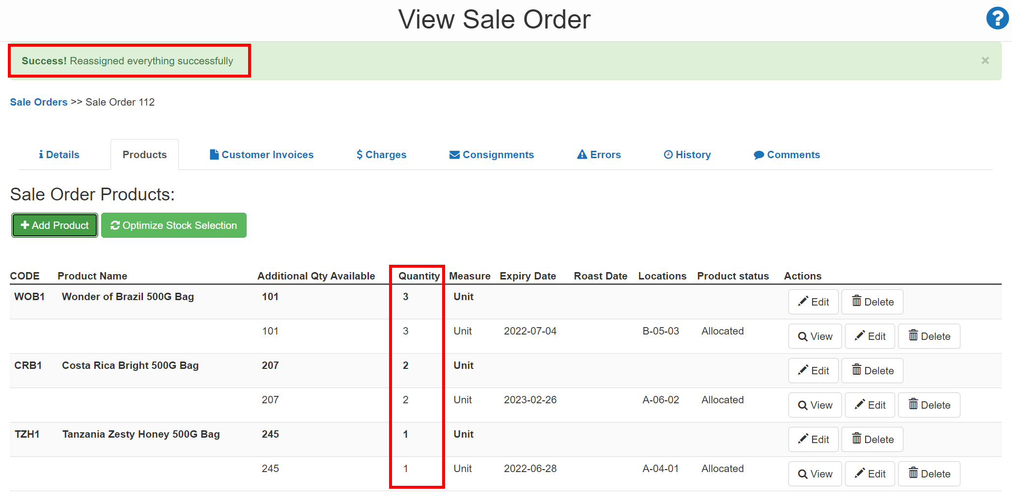 Creating a Sale Order with BOM products that are yet to be built