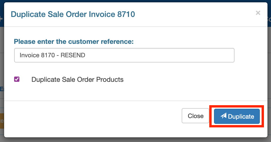 How to Resend a Sale Order