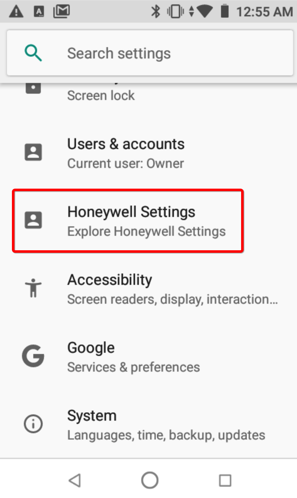 Honeywell CK65/CT60/CT40 Setup Instructions