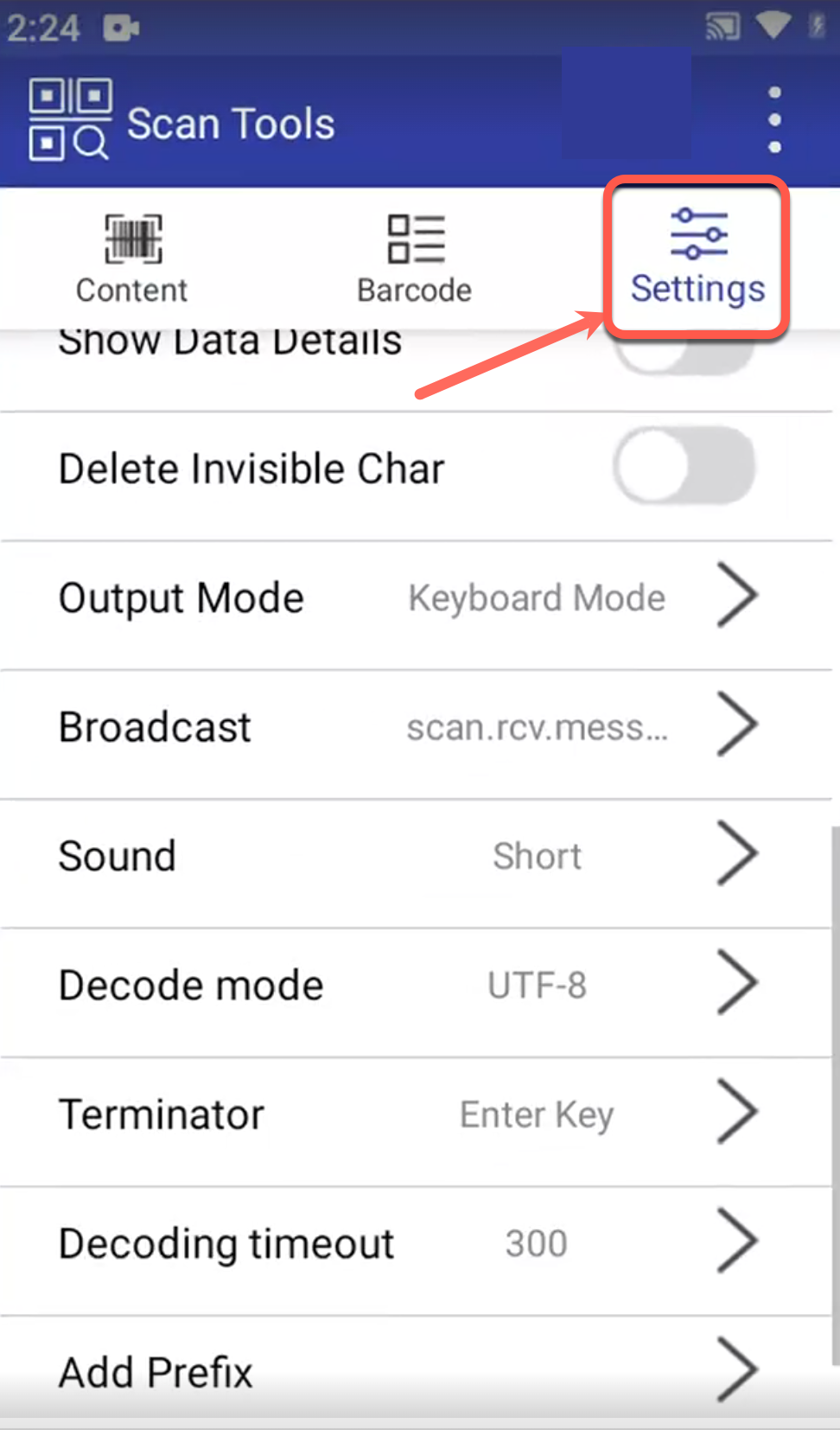 Scan SKU Rugged R Series 1D & 2D - settings configuration