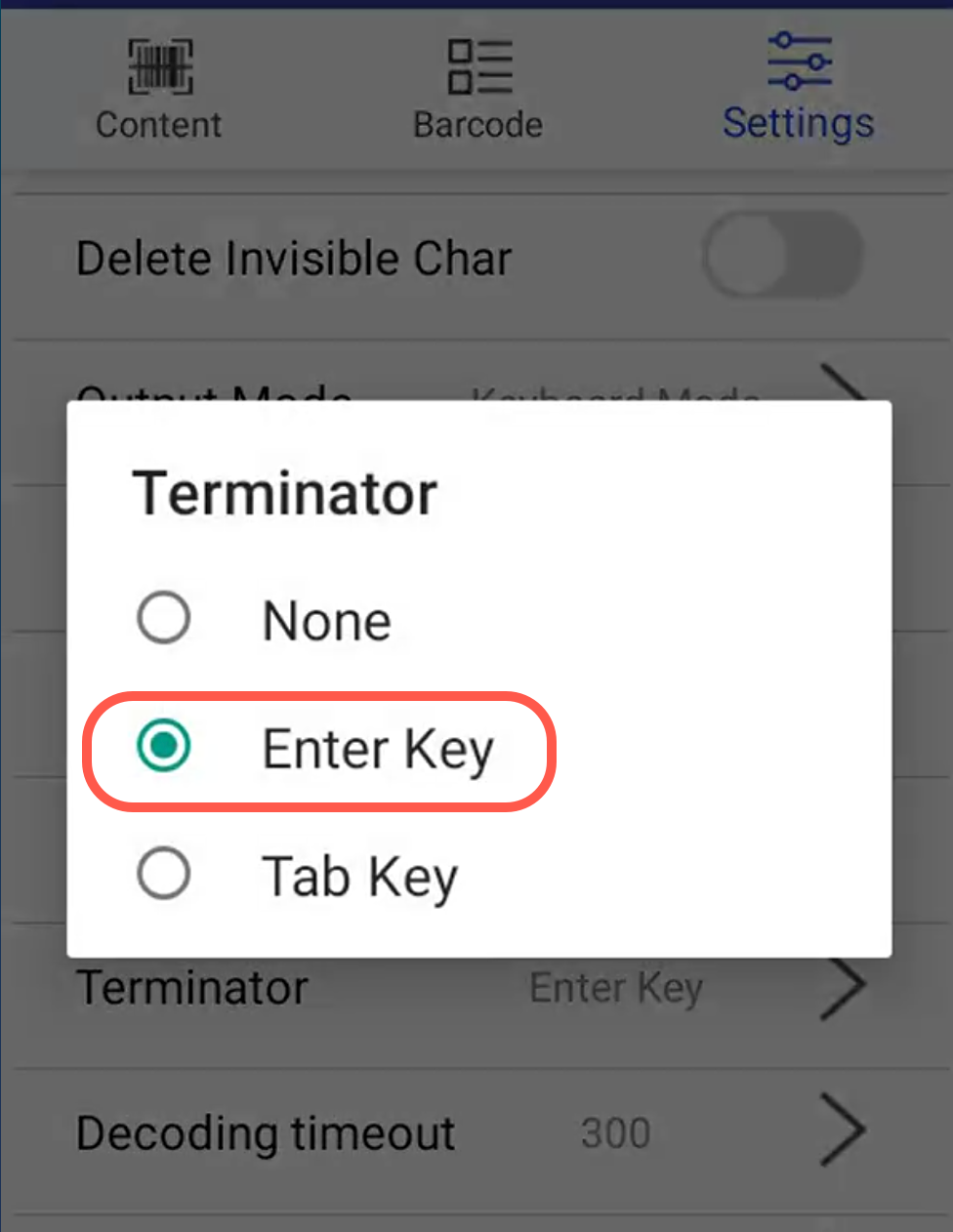 Scan SKU Rugged R Series 1D & 2D - settings configuration