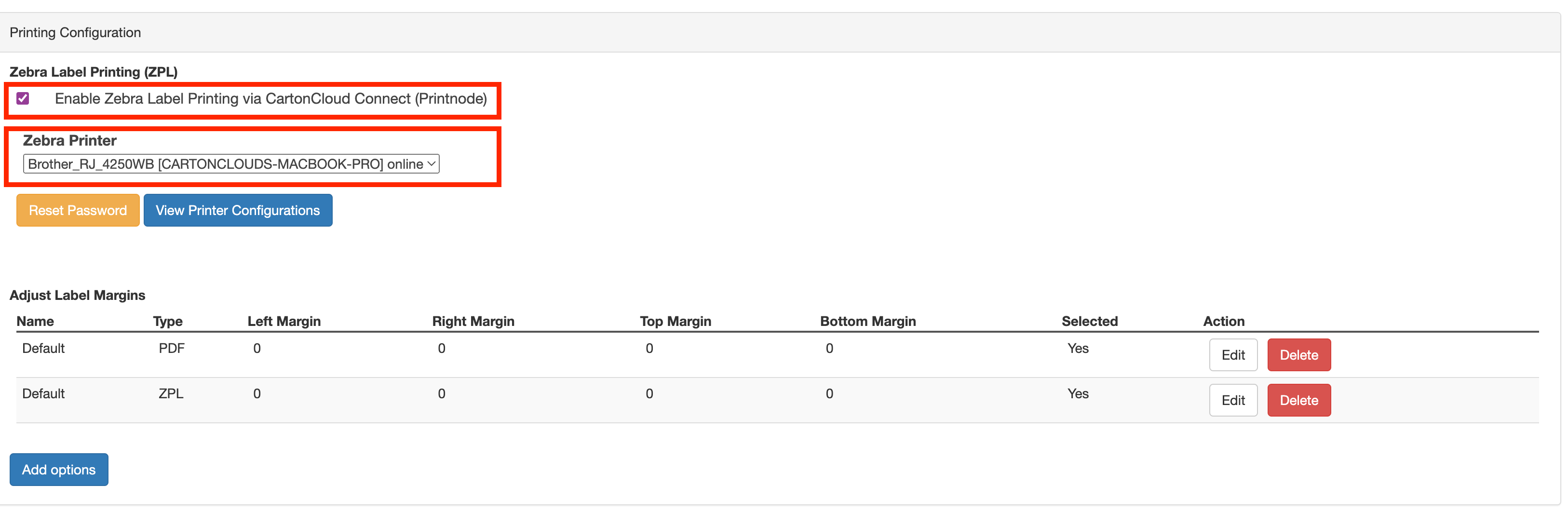 Configuring Multiple Printers