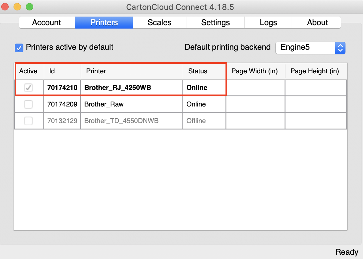 Printing from CartonCloud (Printer Setup)