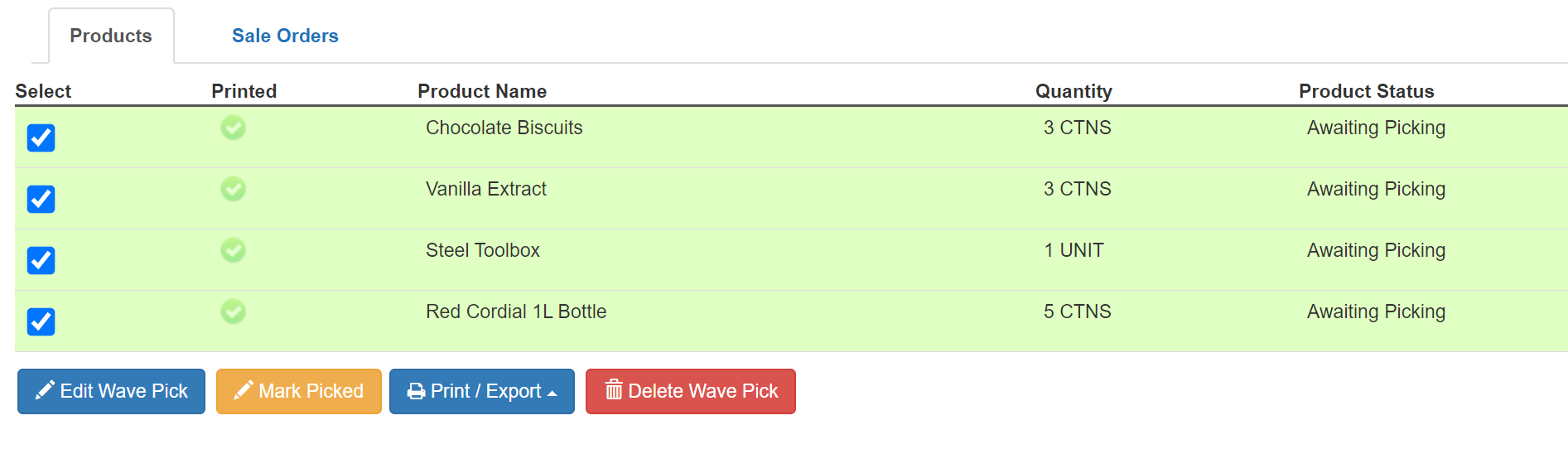 Wave Picking Explained