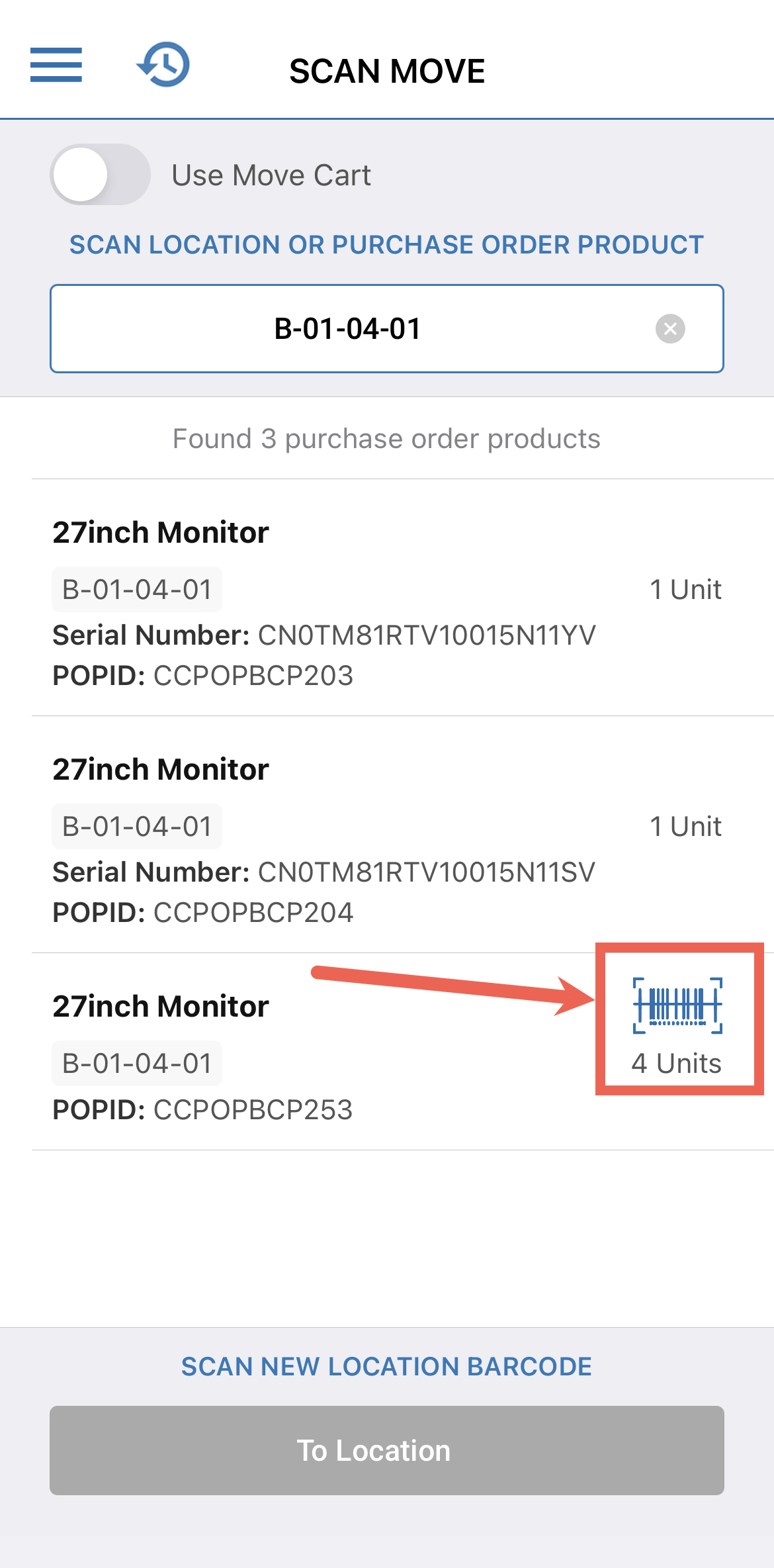 How to record unique references against stock that is already in the ...