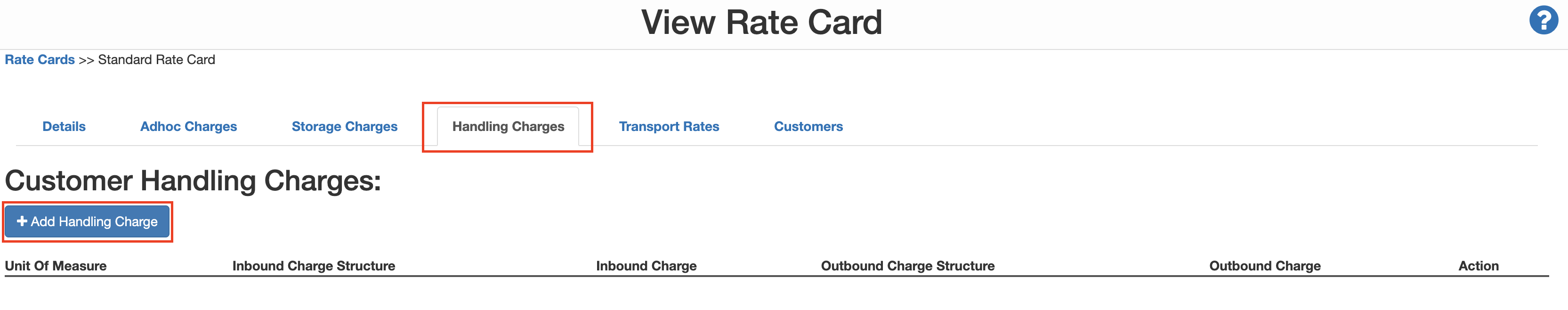 How to aggregate Handling Charges