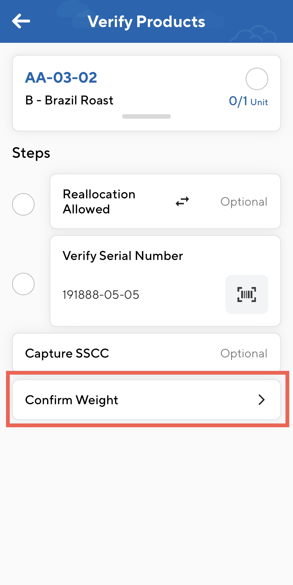 Variable Weight Packing