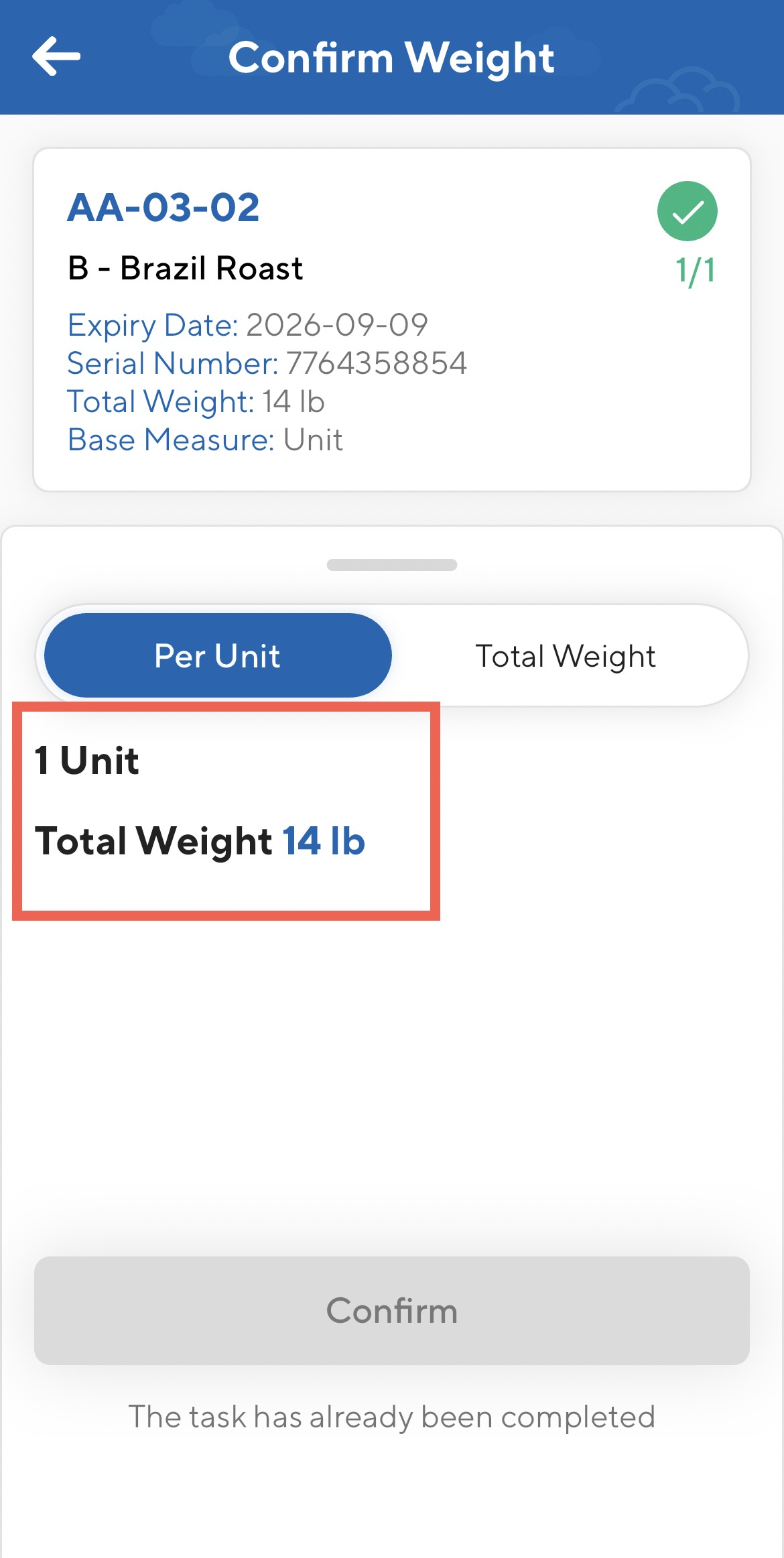 Variable Weight Packing