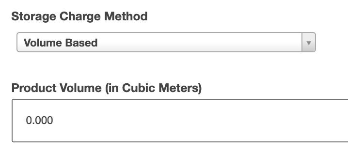 View Rate Card - Storage Charges