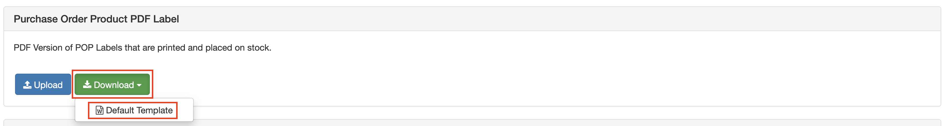 Adding unit of measure barcodes on a Purchase Order Product (POP) Label