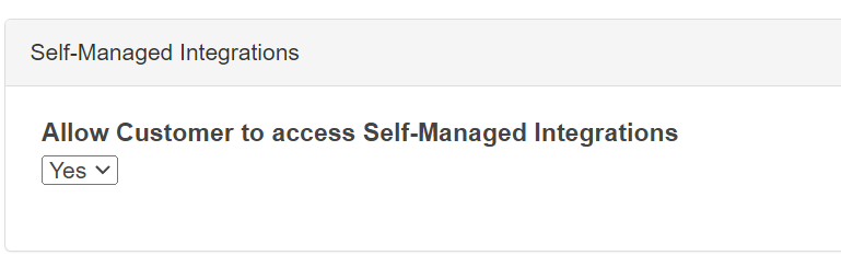 How to enable Customers to create their own Self-Managed Integrations