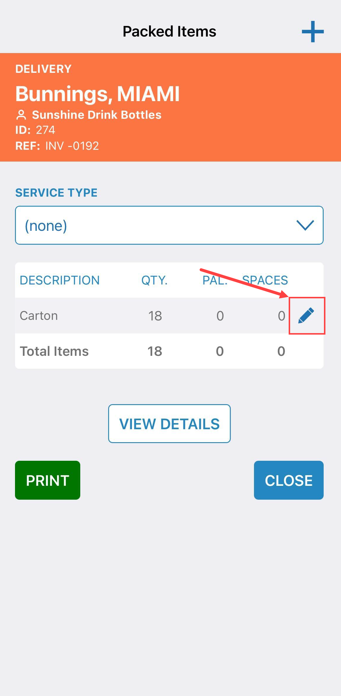 TMS Pack Screen Workflow