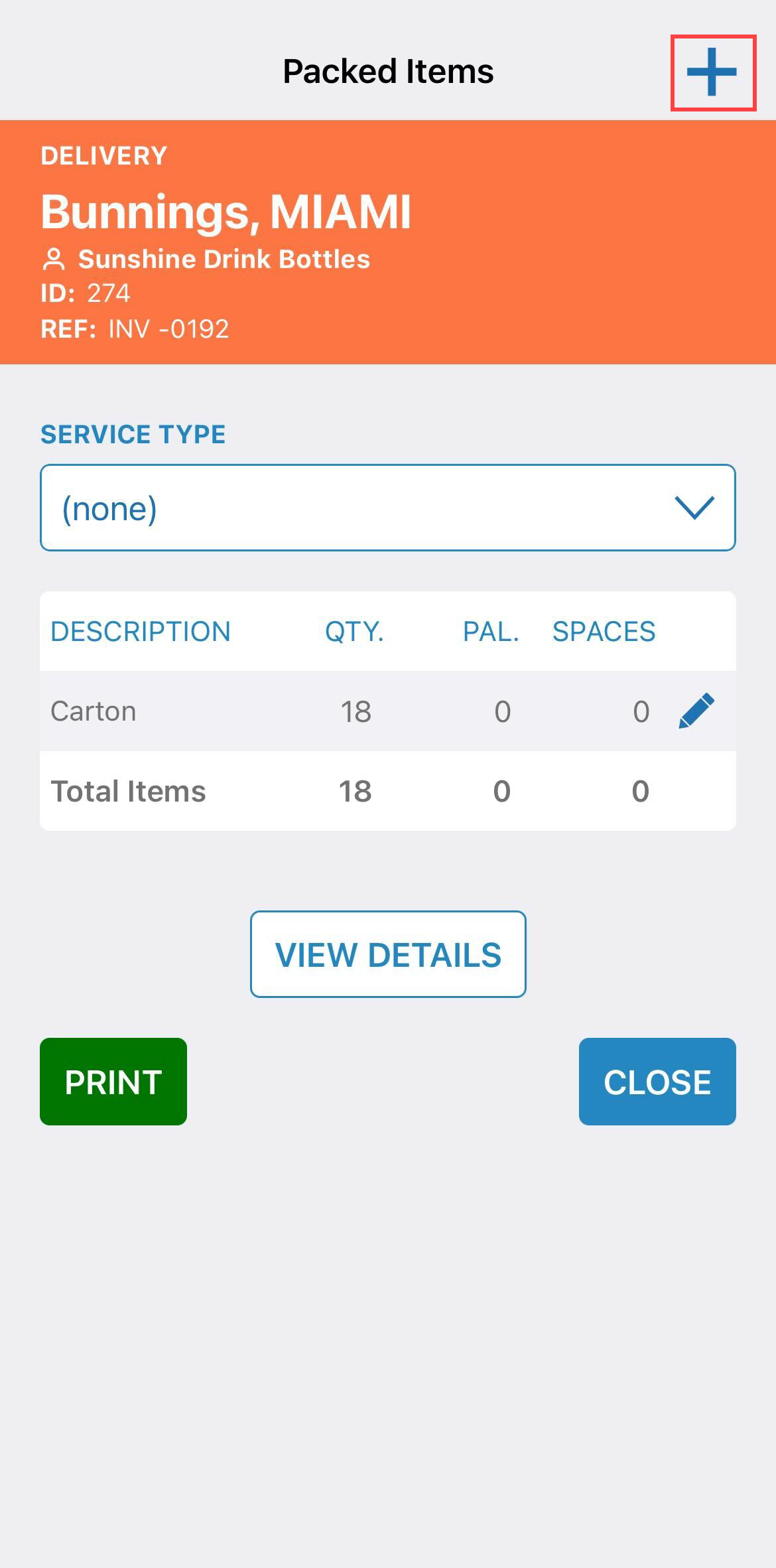 TMS Pack Screen Workflow