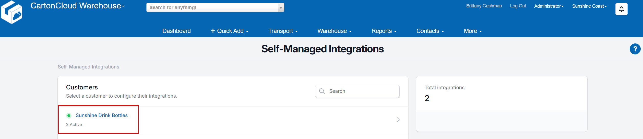 Self-Managed Shopify Integration