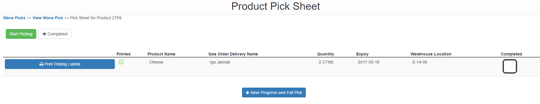 Wave Picking Explained