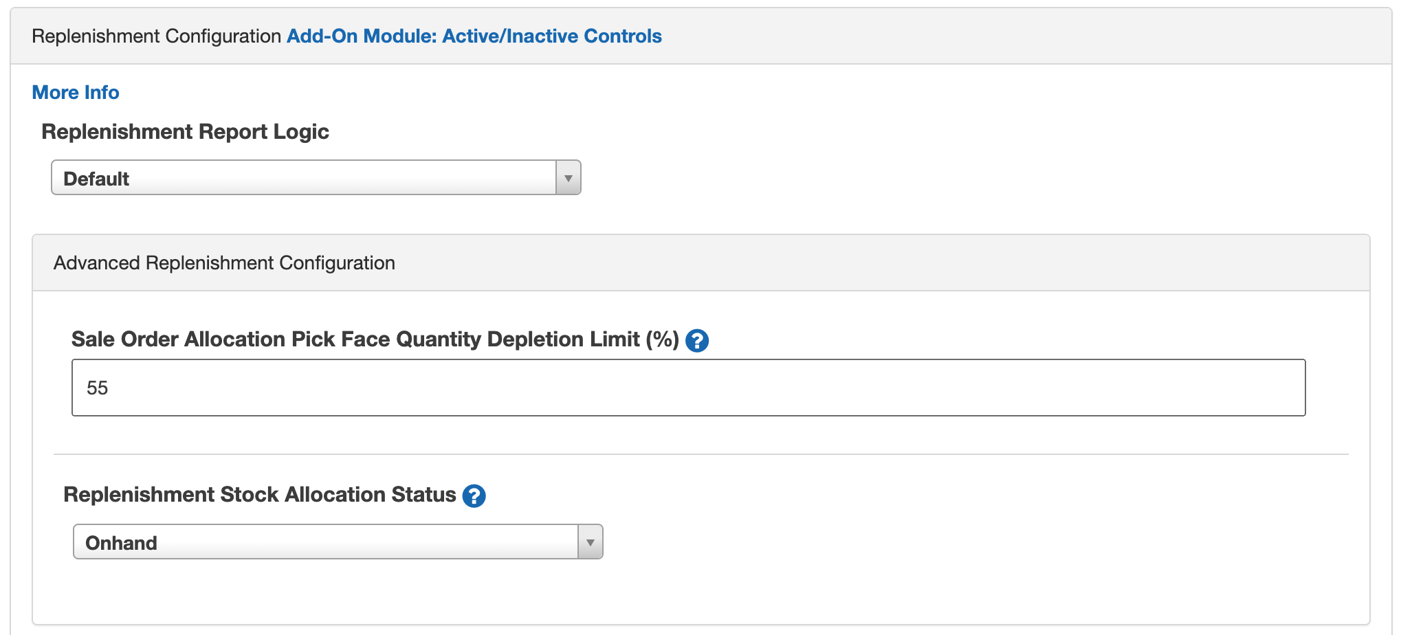 How to set up Replenishment