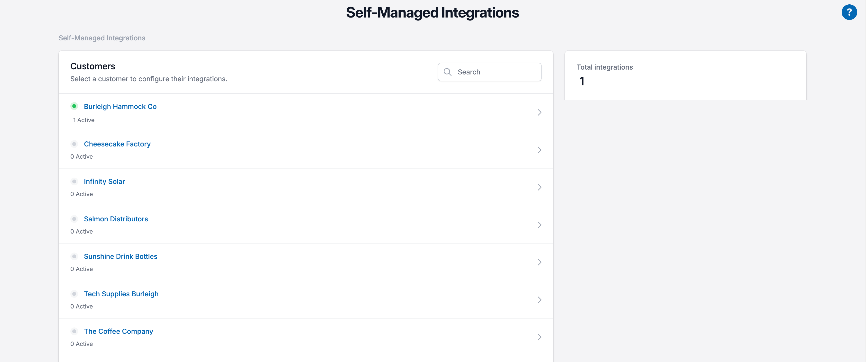 Self-Managed Integrations