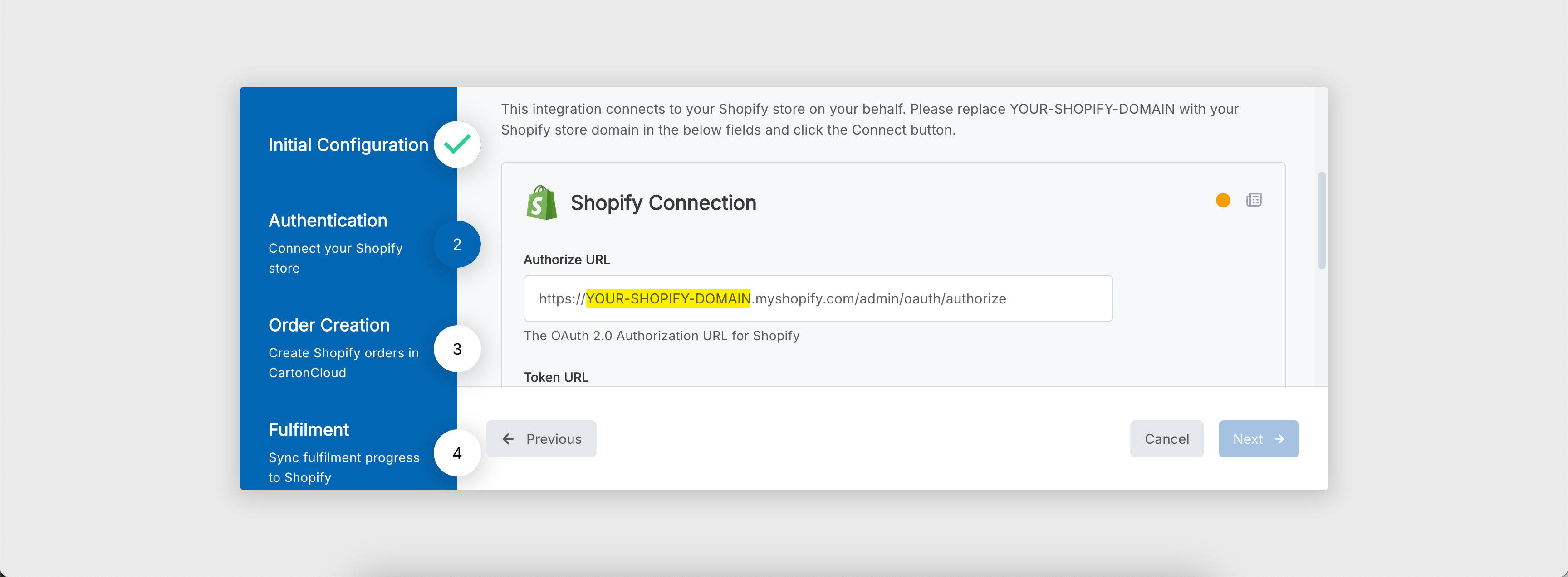 Self-Managed Shopify Integration