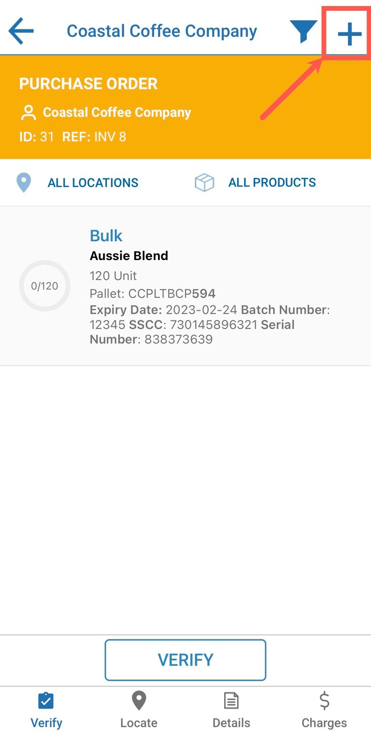 Adding Purchase Order Products