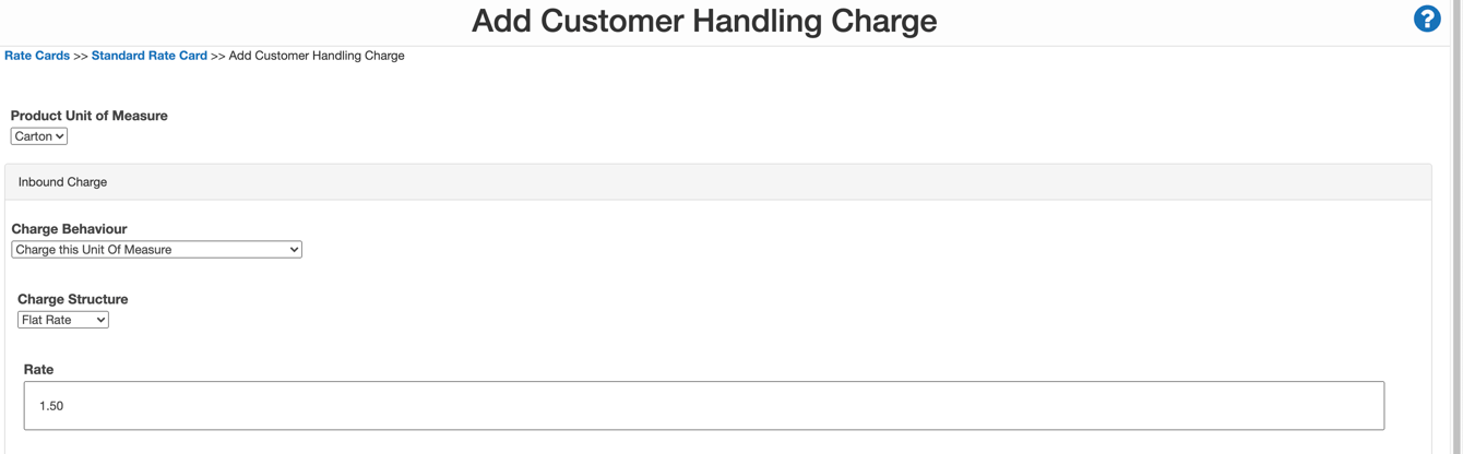 How to aggregate Handling Charges