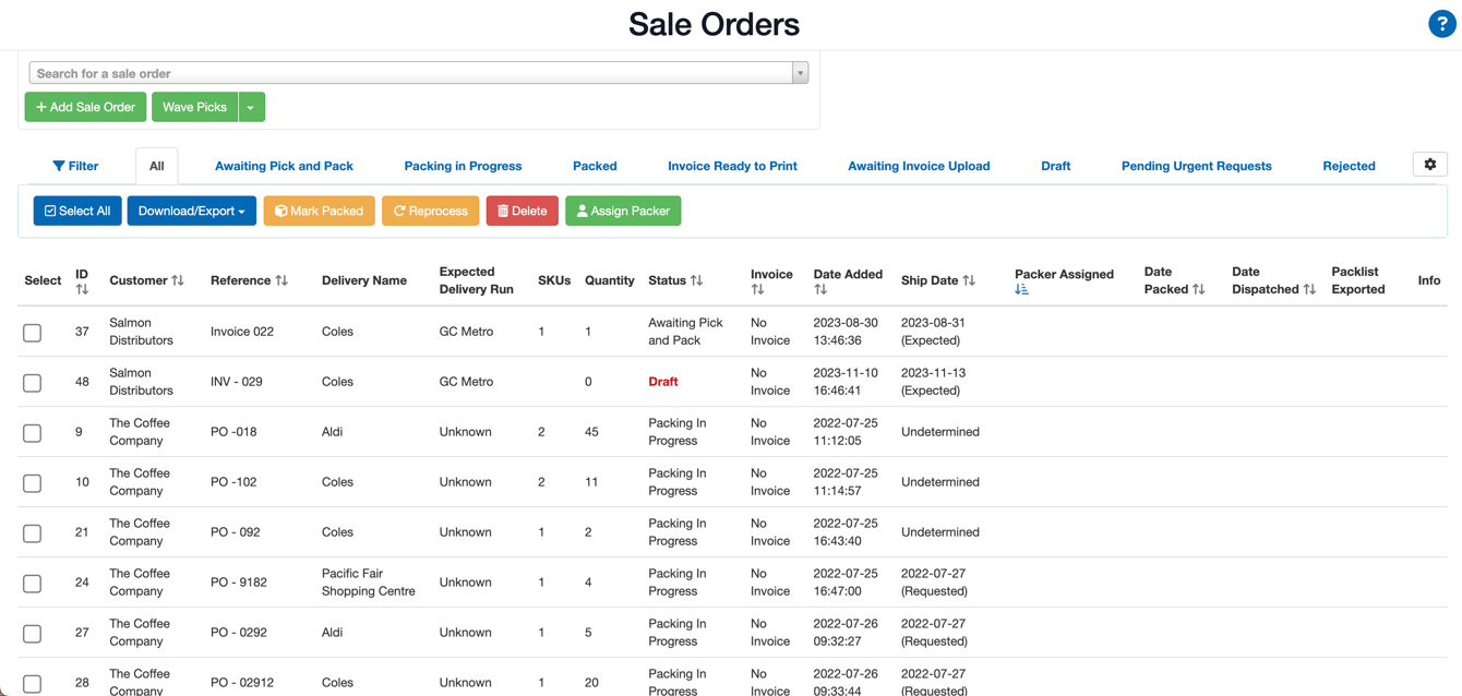 How to assign a packer to a Sale Order