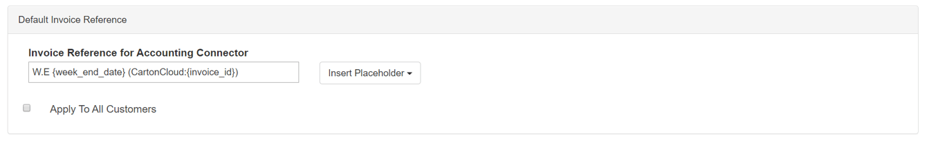 Invoice References for Accounting Connector